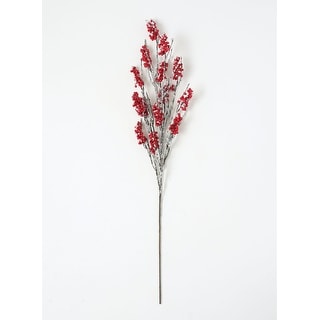 Sullivans Artificial Iced Berry Spray 41"H Brown - 7"L x 3"W x 41"H ...