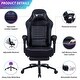 Gaming Chair High-Back Office Chair, Seat Height Adjustable Swivel ...