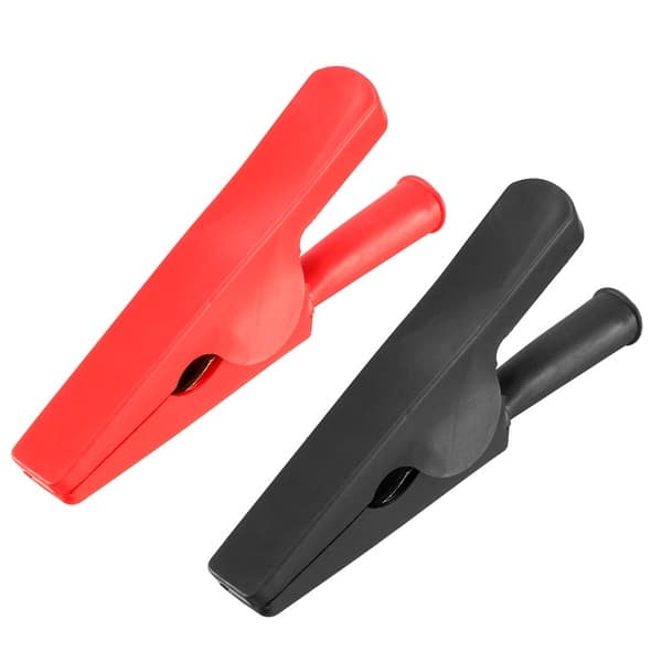 2pcs Alligator Clip Adapter Extender Jack 32A Test Clamp Full Shroud ...