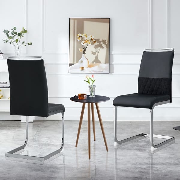 High Back Upholstered Dining Chairs with transverse stripe backrest ...