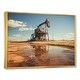 Designart "Oil Drilling Rig Fields Horizon" Oil Rigs / Fields Framed ...