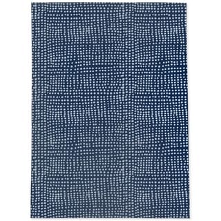 DOTS ABSTRACT NAVY Area Rug By Kavka Designs - Bed Bath & Beyond - 31888448