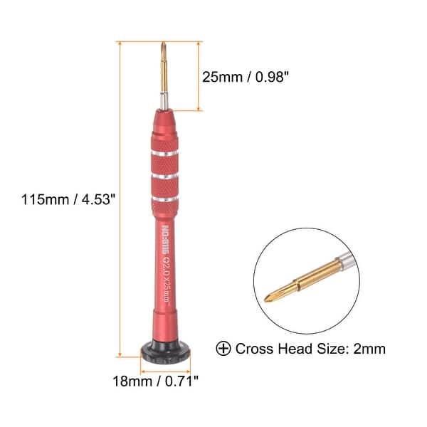 2pcs Precision Screwdriver 2mm Phillips Magnetic Head Swivel Lid Screw ...