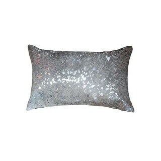 12 X 20 Gray Animal Print Cowhide Throw Pillow - Bed Bath & Beyond ...