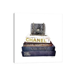 iCanvas "Stack Of Fashion Books With A CC Bag" by Amanda Greenwood ...