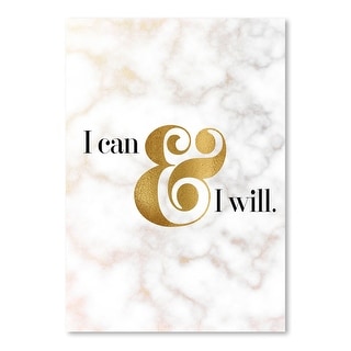 Americanflat - I Can & I Will by Elena David - 16"x20" Poster Art Print ...