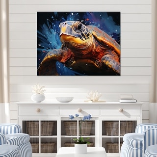 Designart "Abstract Representation Of A Turtles Aquatic Jour A237E871 ...