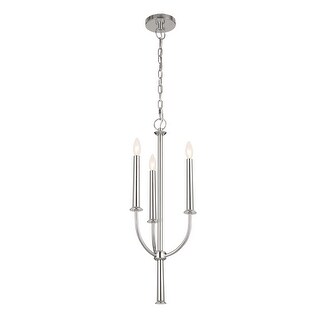 Kichler Lighting Florence 3-Light Polished Nickel Mini Chandelier - Bed ...