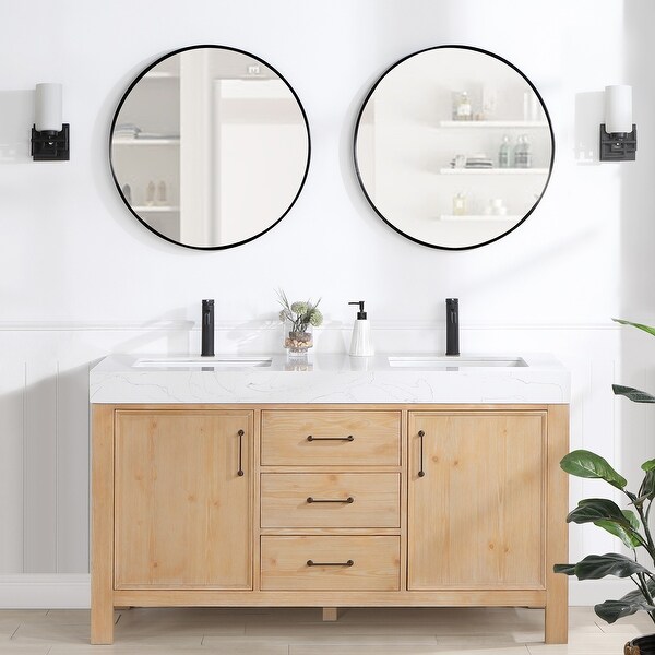 47.6 Single Bathroom faux marble Vanity with Top - On Sale - Bed Bath ...