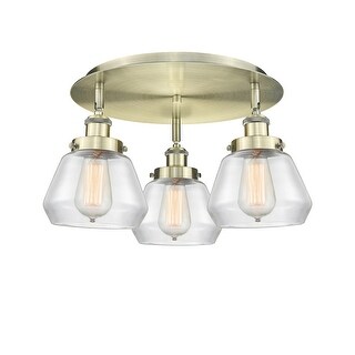 Innovations Lighting 916-3C-8-19 Fulton Flush Fulton 3 Light 19" Wide ...