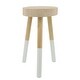 22" Brown and White Two-Toned Stool with Dipped Legs - Bed Bath ...