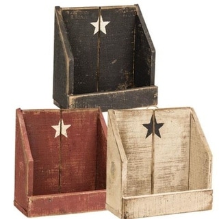 Rustic Pallet Pocket Shelf 3 Asstd. - H 8 in. x W 4.5 in. - Bed Bath ...