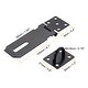 4 Inch Stainless Steel Door Locks Hasp Latch Hinge Lock with Screws ...
