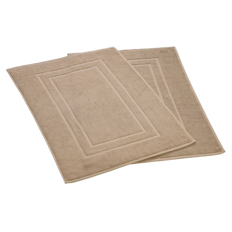 Cotton Terry Absorbent 900 GSM Cotton Bath Mat - (Set of 2) - On Sale ...