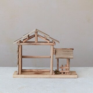 Pine Wood Nativity Creche - Bed Bath & Beyond - 41727962