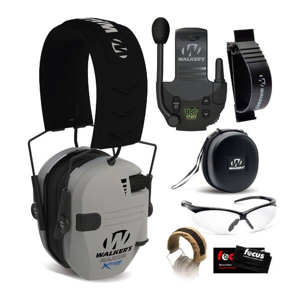 Walker's Razor X-TRM Digital Ear Protectors (Gray) Tactical Bundle - Bed Bath & Beyond - 33920518