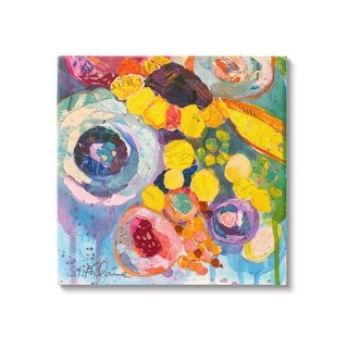 Stupell Abstract Bold Flower Painting Canvas Wall Art Design by ...