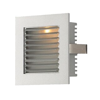 Step Lt - Wall Rec, New Const (Xenon) w/lamp with Louvered fplate/Gray ...