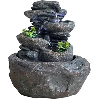 SEINHIJO Tabletop Indoor Water Fountain Zen Cascading Feng Shui ...