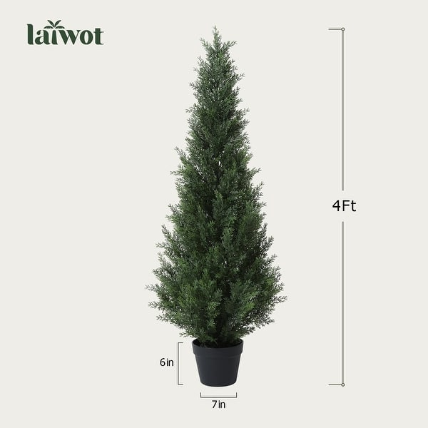 4ft artificial cypress tree