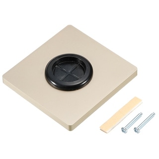 Grommet Wall Plate PC with 1.2 Inch Rubber Cable Pass Through Gold Tone ...