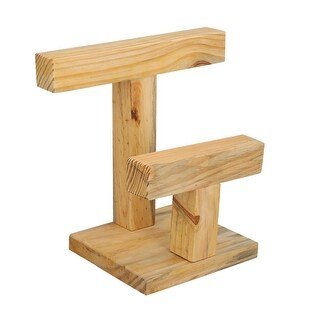 Handcrafted Scratch Resistant 2 Tier Polished Pine MDF Wooden Watch ...