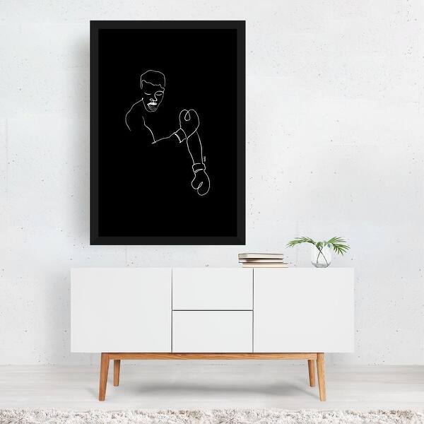 Ali Line Drawings Boxing Dorm Art Muhammad Ali Art Print/Poster - Bed ...
