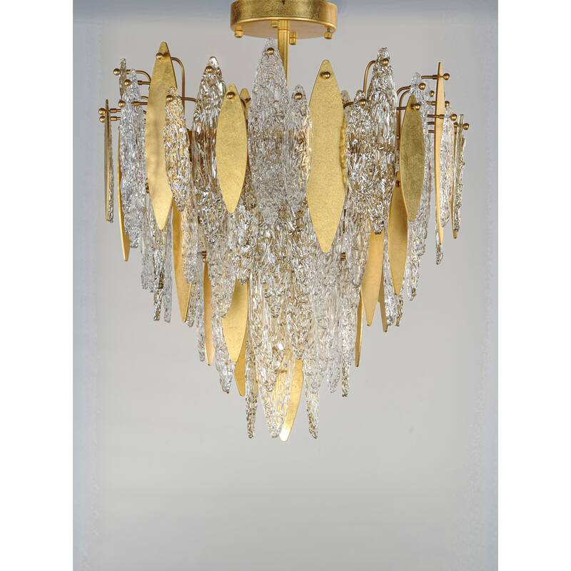 Maxim Majestic 10 Light 24" Wide Semi-Flush Waterfall Ceiling Fixture ...