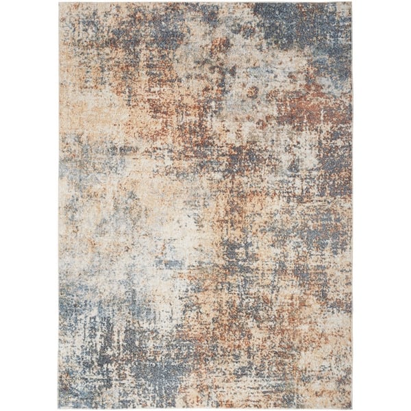 Nourison Astra Machine Washable Abstract Area Rug - Bed Bath & Beyond ...