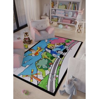 Coloring Rug Brand Fun Horizon City Moving Day Kids Rug - Bed Bath ...