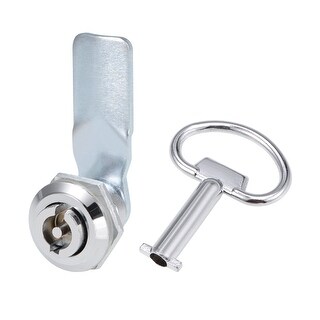 Tubular Cam Lock 22mm Cylinder Dia 52mm Straight Cam Slotted Key ...