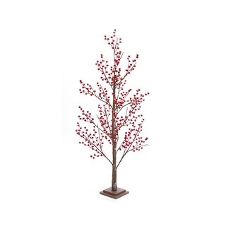 4.25' LED Lighted Berry Christmas Tree - 3-to-6-feet - Bed Bath ...
