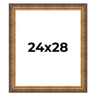 24x28 Frame Vintage Gold Solid Wood Picture Frame | 2.5 Inch Moulding ...