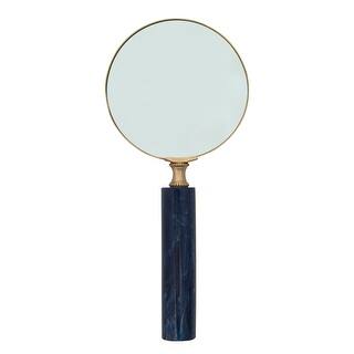 4" Magnifying Glass, Blue 5.0"H - 4.0" x 4.0" x 5.0" - Bed Bath ...
