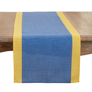 Color Block Border Table Runner - 16"x72" - Bed Bath & Beyond - 39963916