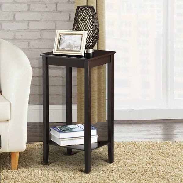 Yaheetech Wood Tall Bedside Living Room Sofa Side End Table Furnture ...
