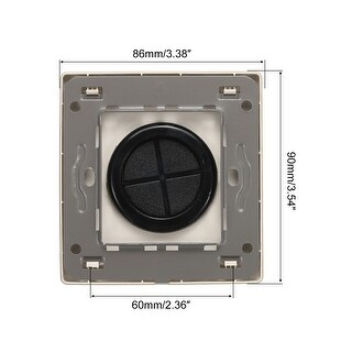 Grommet Wall Plate PC Wall Panel with 1.5 Inch Rubber Cable Through ...