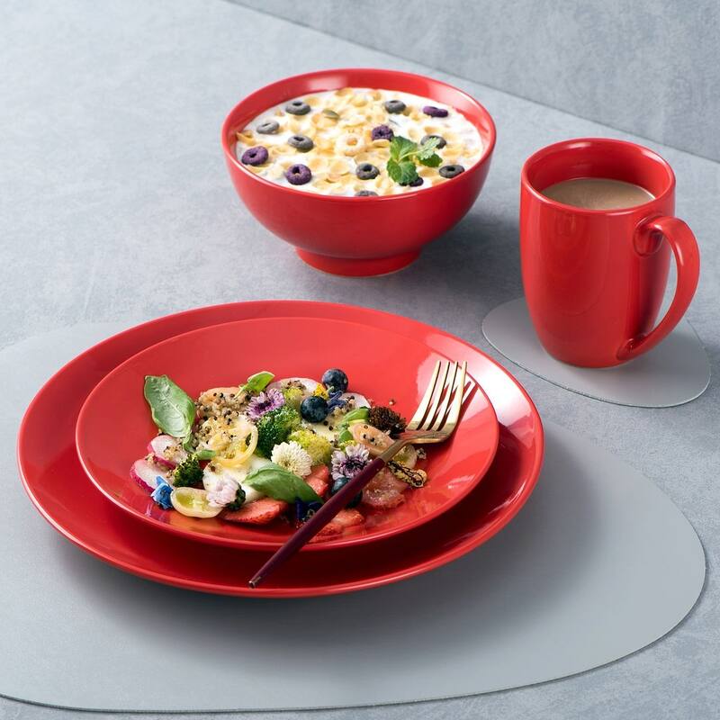 LOVECASA 16-Piece Porcelain Dinnerware Set (Service for 4) - Overstock ...