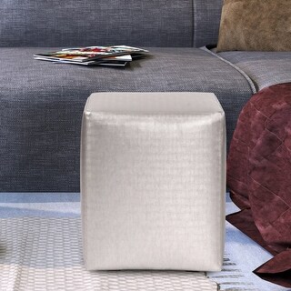 Allan Andrews 20" Universal Square Cube Ottoman with Slip Cover, Luxe ...