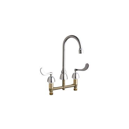 Chicago Faucets Commercial Grade High Arch Kitchen Faucet with Wrist ...