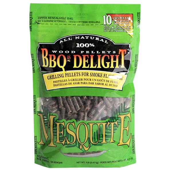 BBQrs Delight Mesquite Pellet Blend 1lb Grilling Smoking Pellets - Bed ...