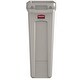 Slim Jim Plastic Rectangular Trash/Garbage Can with Venting Channels ...