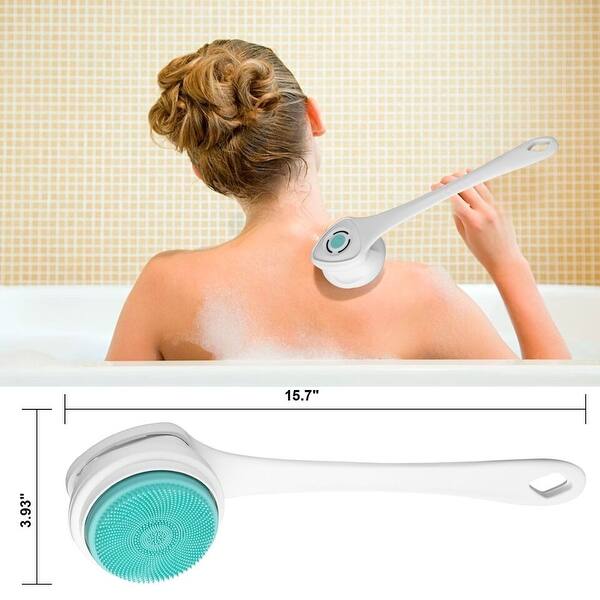 Electric Long Handle Body Back Massage Cleaning Brush - Bed Bath ...