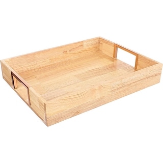 Premium Oak Wood Rectangular Serving Tray - Bed Bath & Beyond - 40810885