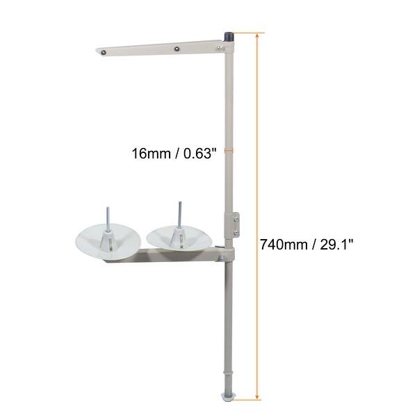 2pcs Double Cone Spool Stand Universal Stainless Steel 2 Thread Stand ...