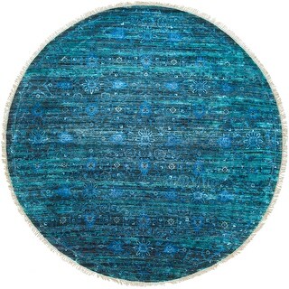 Hand Knotted Fowler Wool Area Rug - 8' Round - Bed Bath & Beyond - 36592784