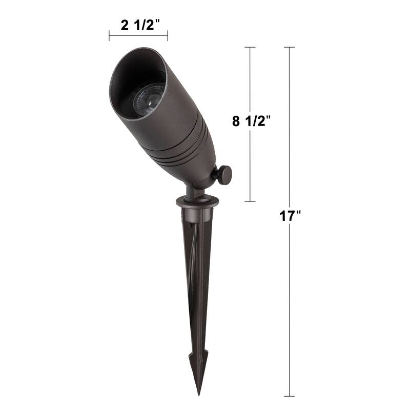 C Cattleya Dark Bronze Outdoor Landscape Spot Light Path Light (Bulb ...