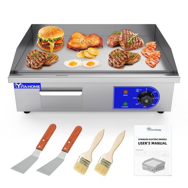 Moasis Commercial Electric Griddle 14-29'' Stainless Steel Teppanyaki ...
