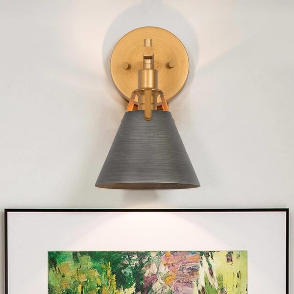 Modern Wall Sconce 2-Pack Sconce Wall Lighting Acrylic Lampshade 18in ...