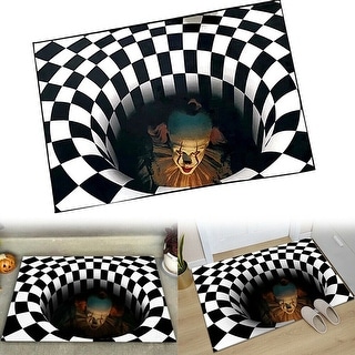 Halloween Scary Clown Door Mat - 3D Horror Welcome Rug - 16*24 in - Bed ...